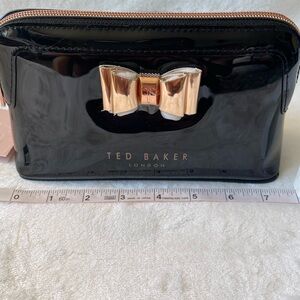Ted Baker London | Bags | Ted Baker Makeup Bag In Black Rose Gold Color ...